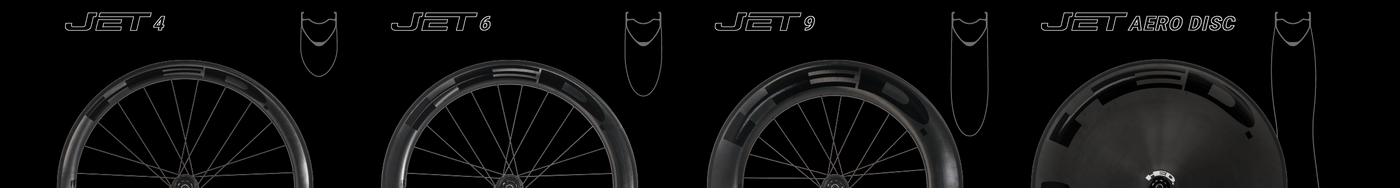 JET RC Black Wheels | Sleek Aero for Rim Brakes – HED Cycling Products
