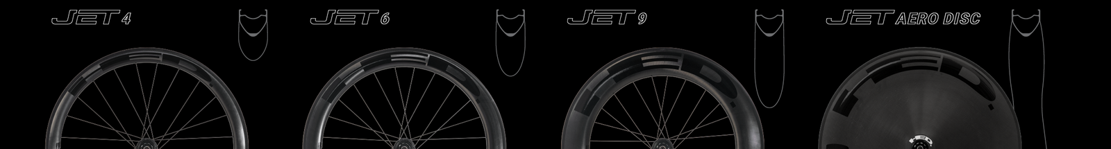 JET RC Black Wheels | Sleek Aero for Rim Brakes – HED Cycling Products